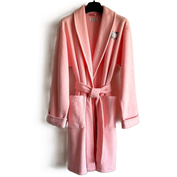 Aria | Intimates & Sleepwear | Aria Peachy Pink Microfleece Bath Robe ...